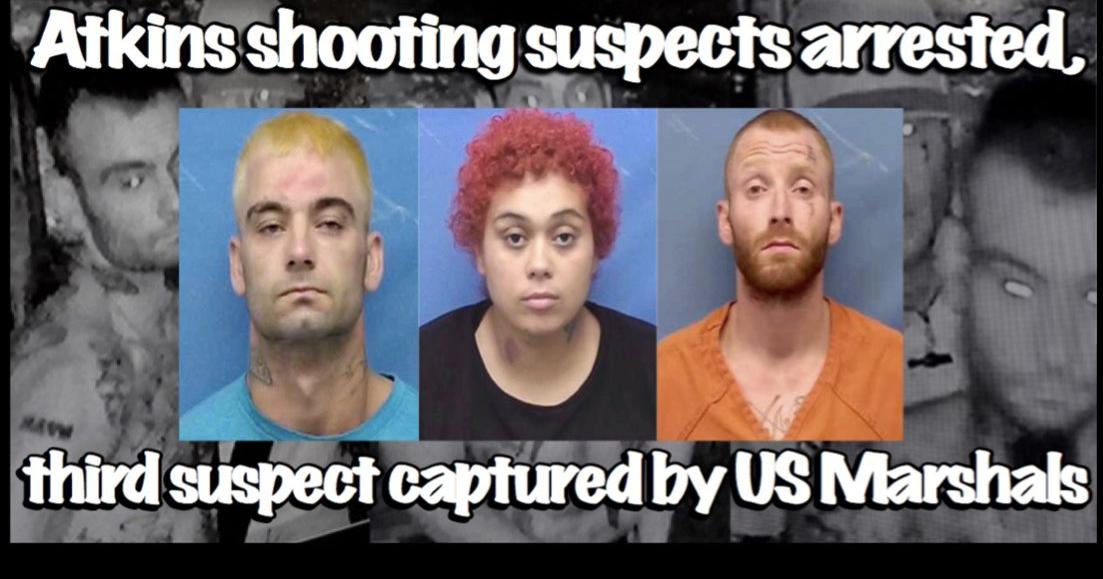 Atkins shooting suspects arrested, third suspect captured by US ...
