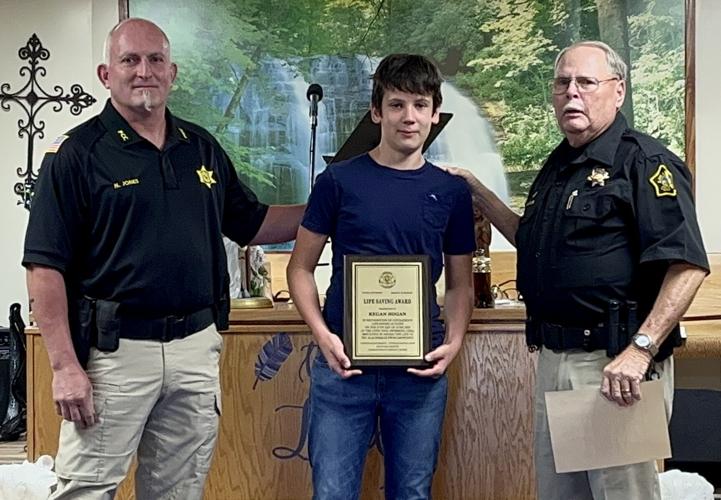 11-year-old Keegan Hogan presented Life Saving Award by Pope County ...