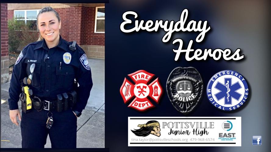 Pottsville Junior High EAST students honor Pottsville Police Officer ...