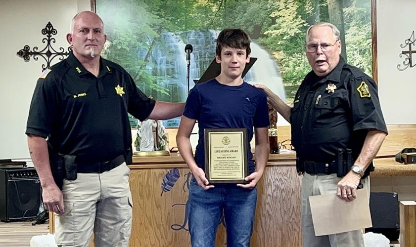 11-year-old Keegan Hogan presented Life Saving Award by Pope County ...