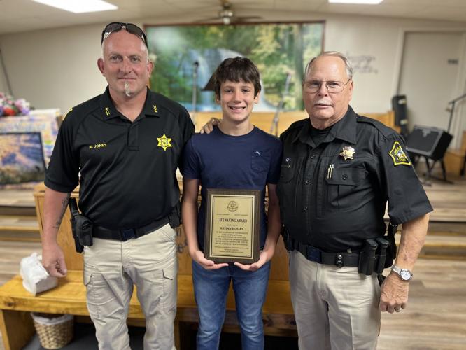 11-year-old Keegan Hogan presented Life Saving Award by Pope County ...