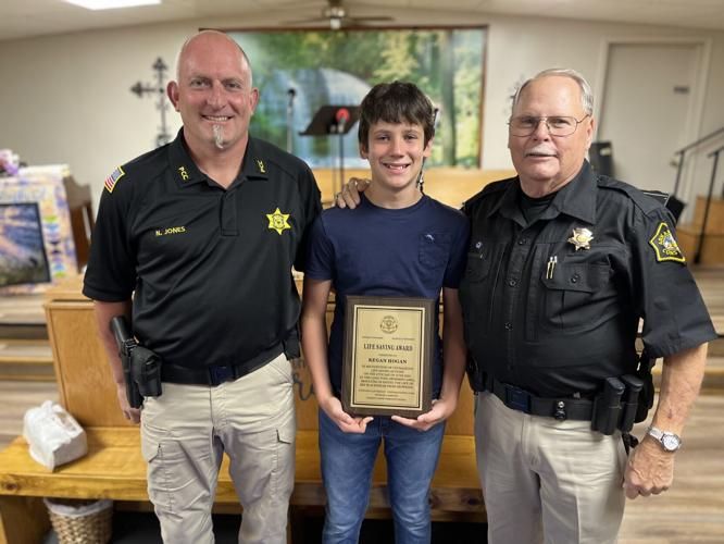 11-year-old Keegan Hogan presented Life Saving Award by Pope County ...