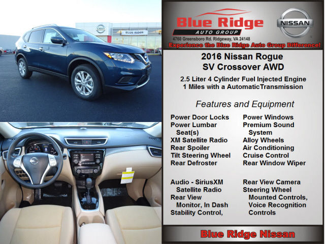 2016 Blue Nissan Rogue