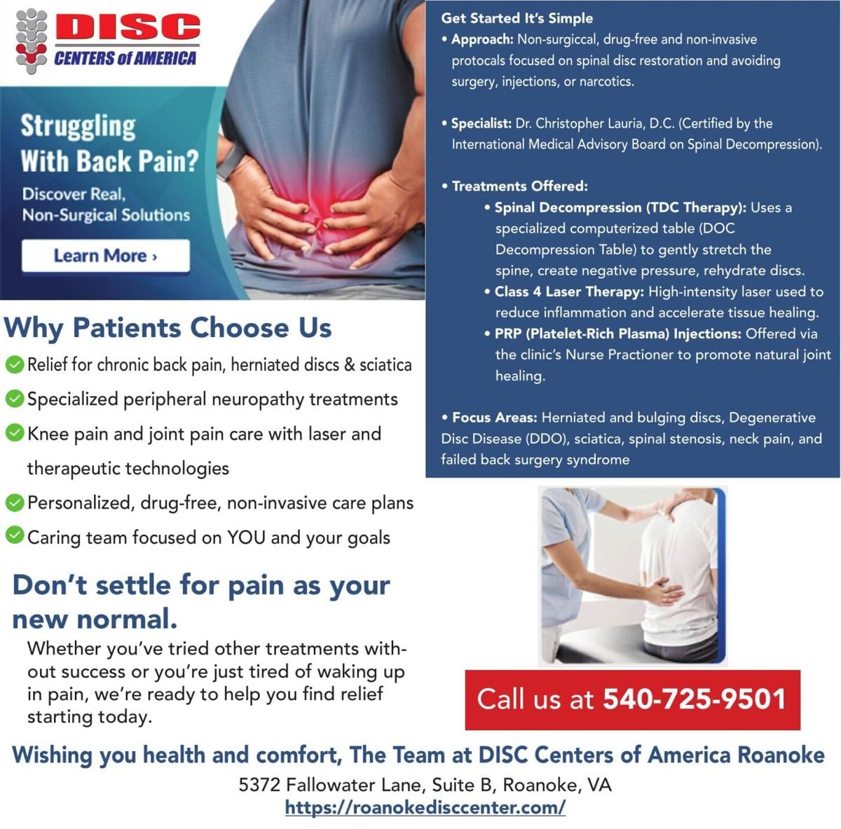DISC CENTERS OF ROANOKE