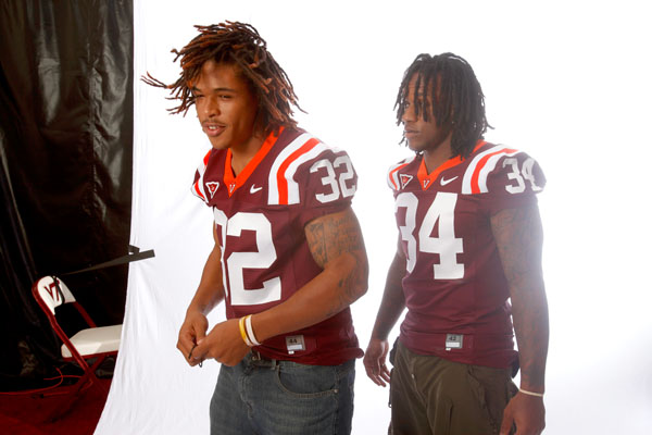 Virginia Tech Football Cover Shoot