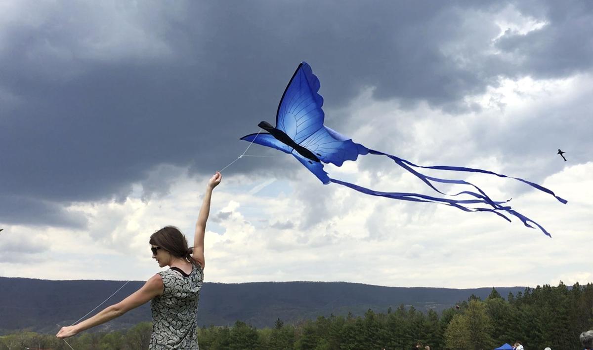 Variable winds, afternoon storm tasks kite fliers