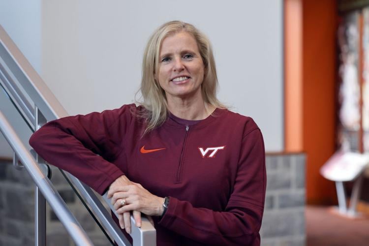 Virginia Tech assistant Jen Hoover happy to be back in area