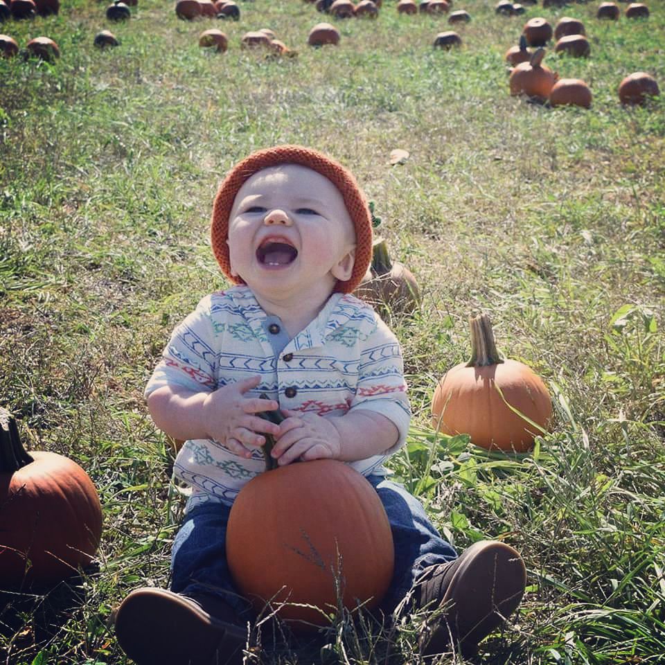 Photo: Visiting the pumpkin patch is great fun, Charlie Brown