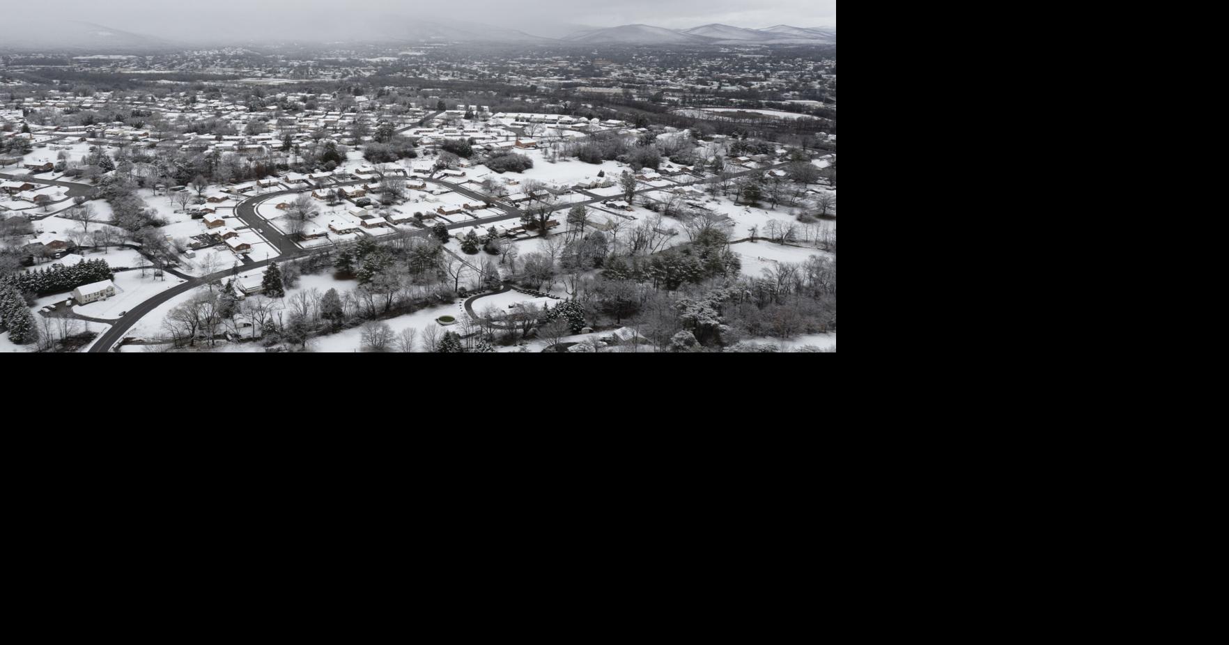 Season's first snowfall lands brief, soggy punch to Roanoke region