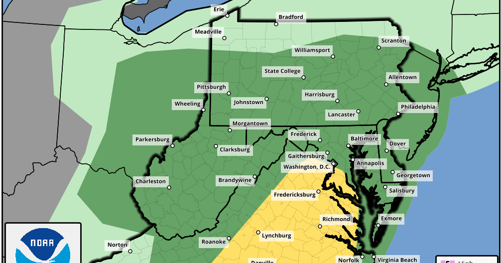 UPDATE: Severe storms risk pushes east of Roanoke; rainy evening, then ...