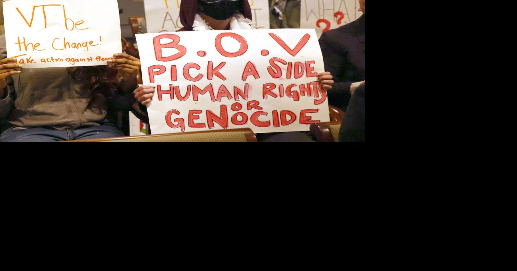 Virginia Tech Board of Visitors interrupted by protestors, passes ...