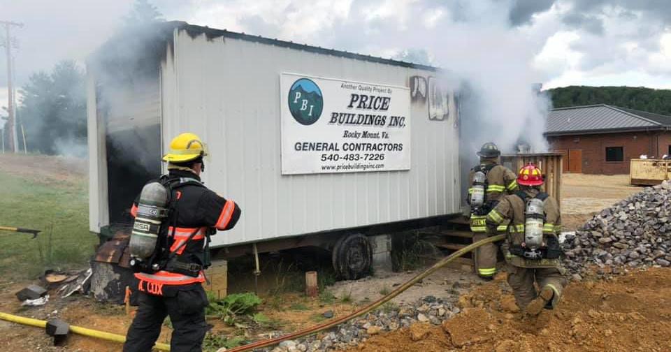 Construction trailer catches fire at NRV Water Authority treatment plant