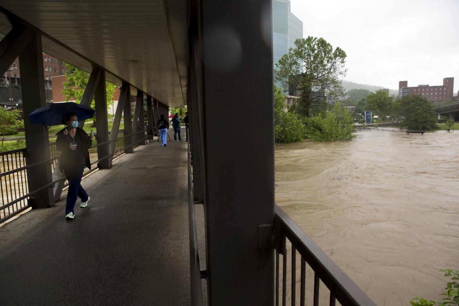 Flooding forces evacuations, rescues as Roanoke River nears 16-foot level