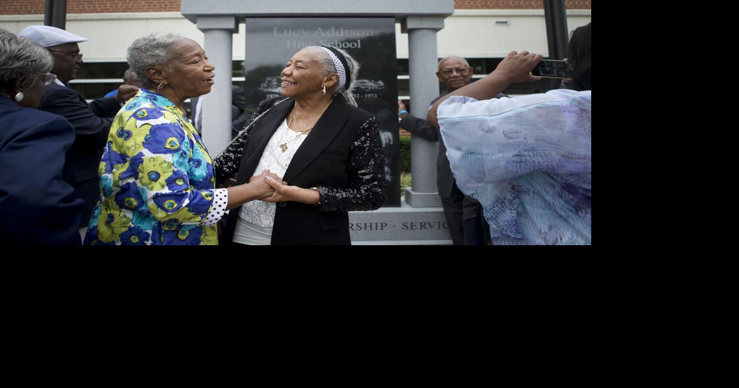 Lucy Addison High School monument wall is unveiled