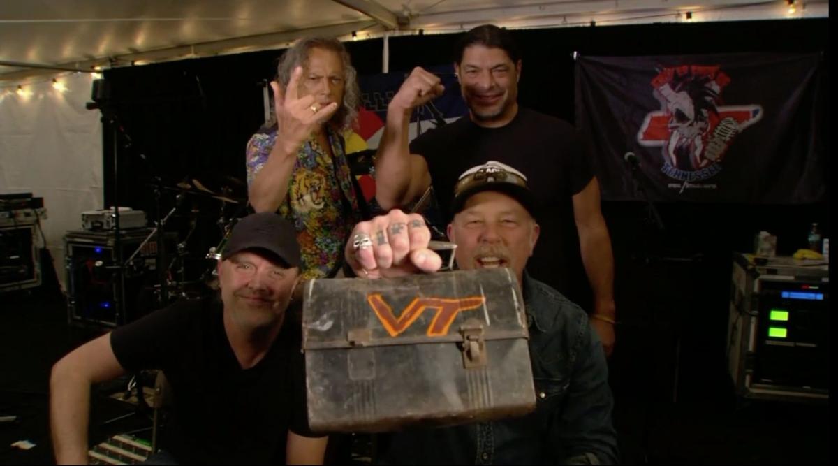 Metallica welcomes Virginia Tech in video appearance ahead of Notre ...