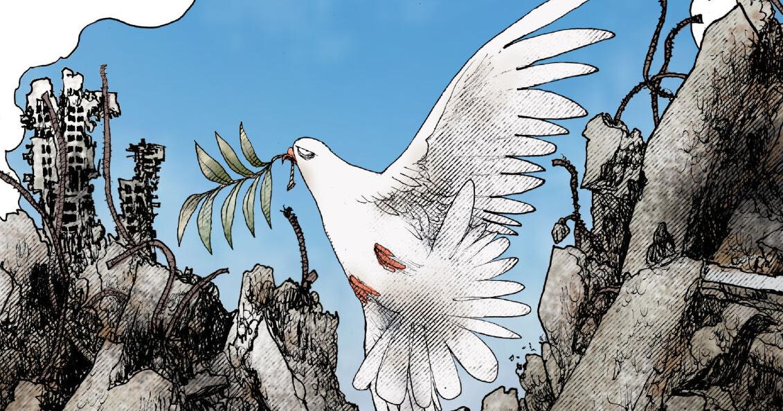 7 political cartoons parse the Middle East peace deal
