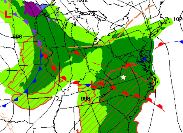 April showers this week for Roanoke/NRV — maybe 80 degrees, severe ...