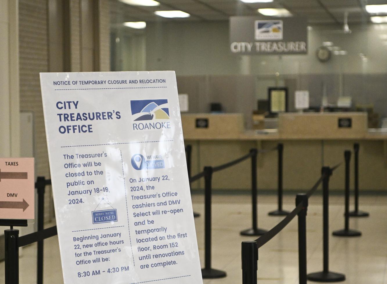 Roanoke treasurer's office adding bulletproof glass