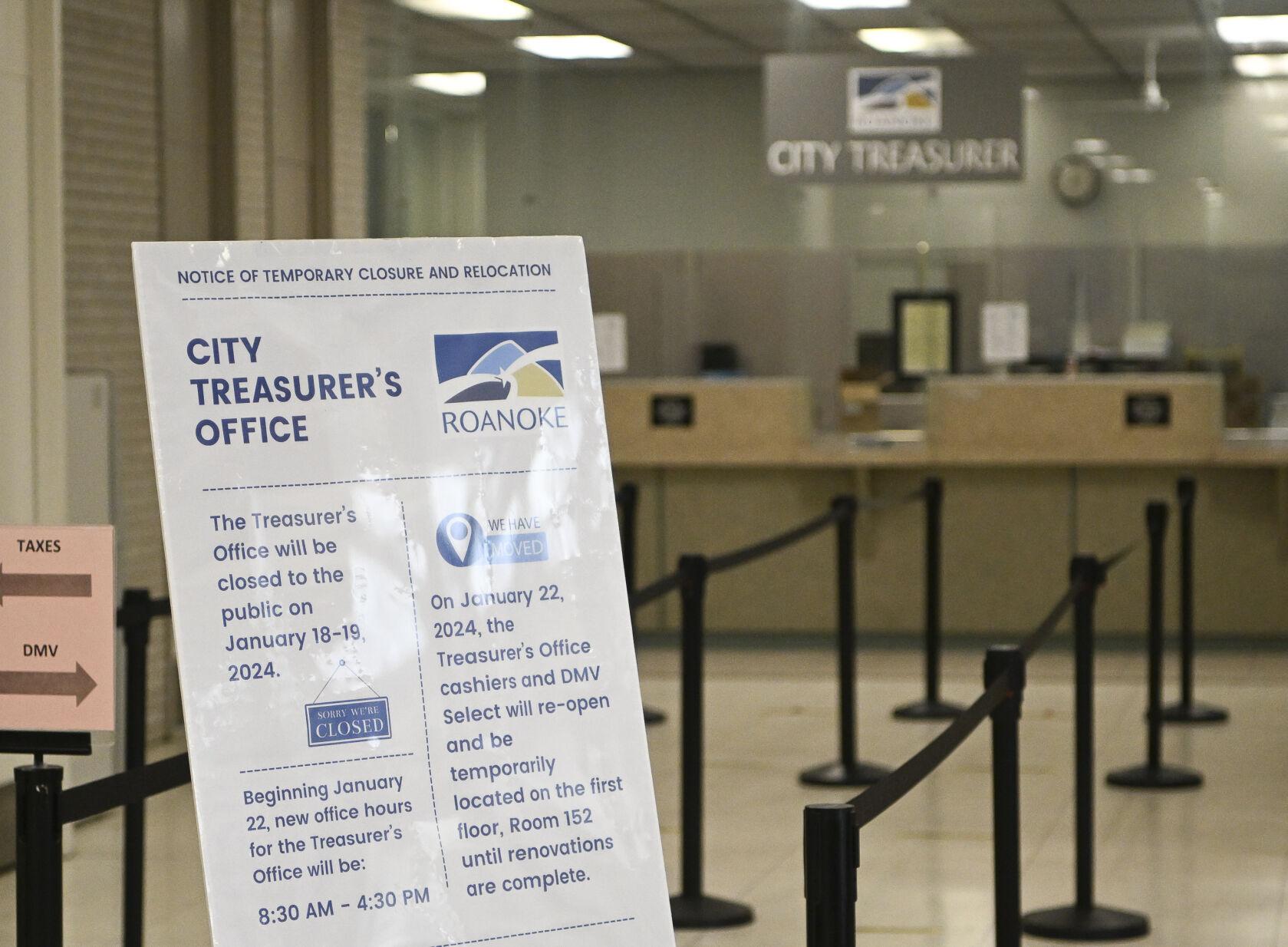 Roanoke treasurer's office adding bulletproof glass