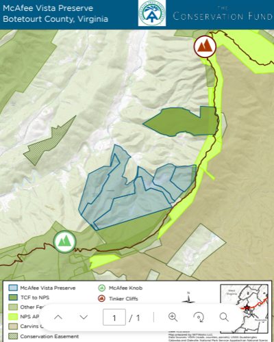 Sizable piece of McAfee Knob viewshed to be preserved
