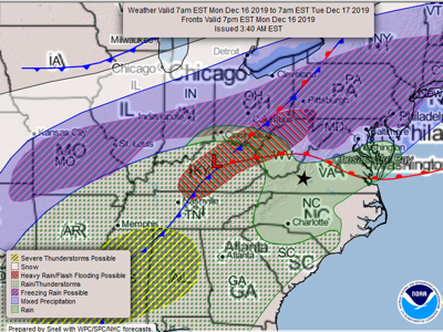 Next storm system too far north for much wintry precipitation