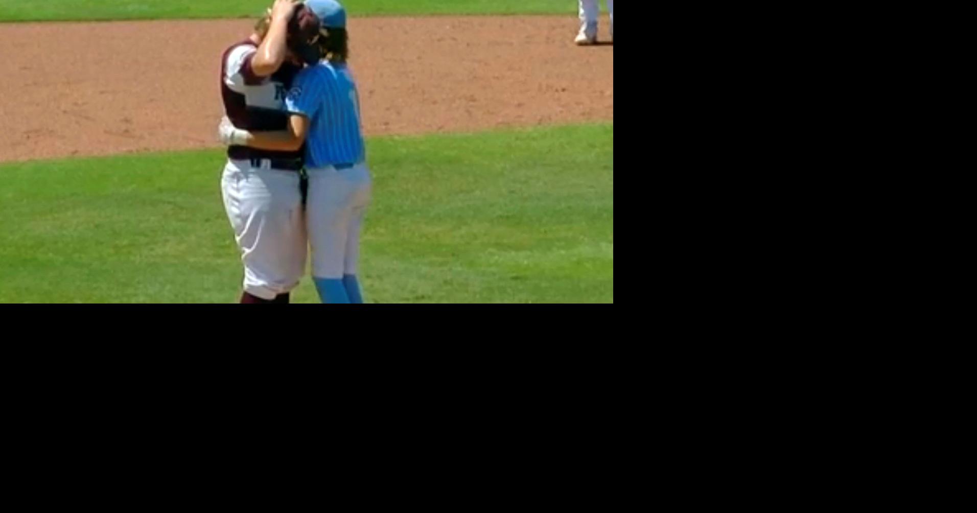 Beaned Little League batter consoles pitcher in show of sportsmanship