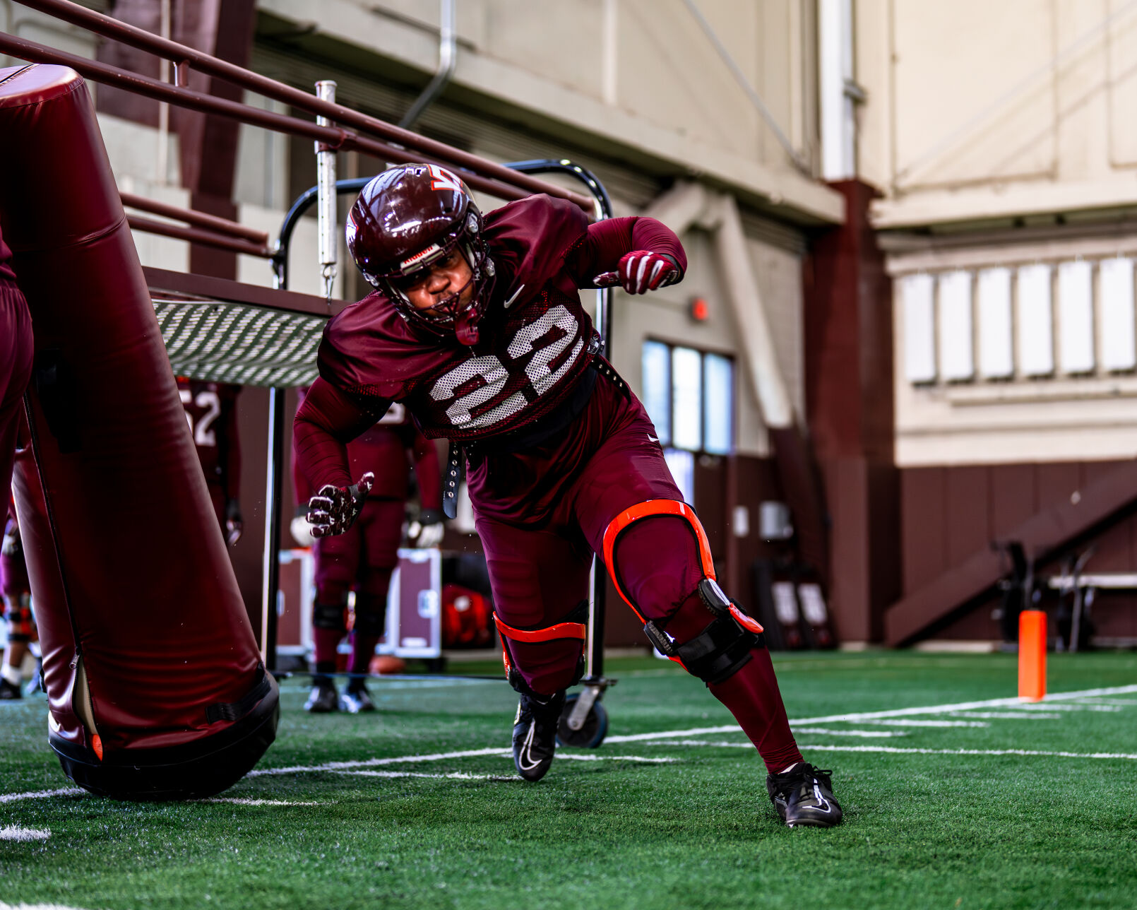 Hokies' transfer defensive tackles working hard this spring
