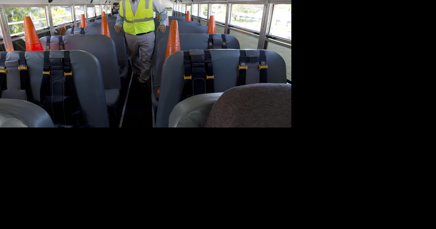 Photos: See how physical distancing will work on Roanoke school buses ...