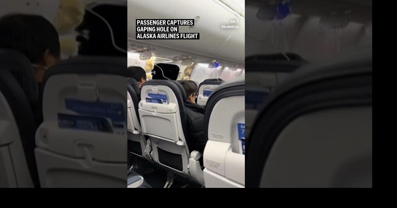 Passenger captures Alaska Airlines 1282 experiences emergency landing
