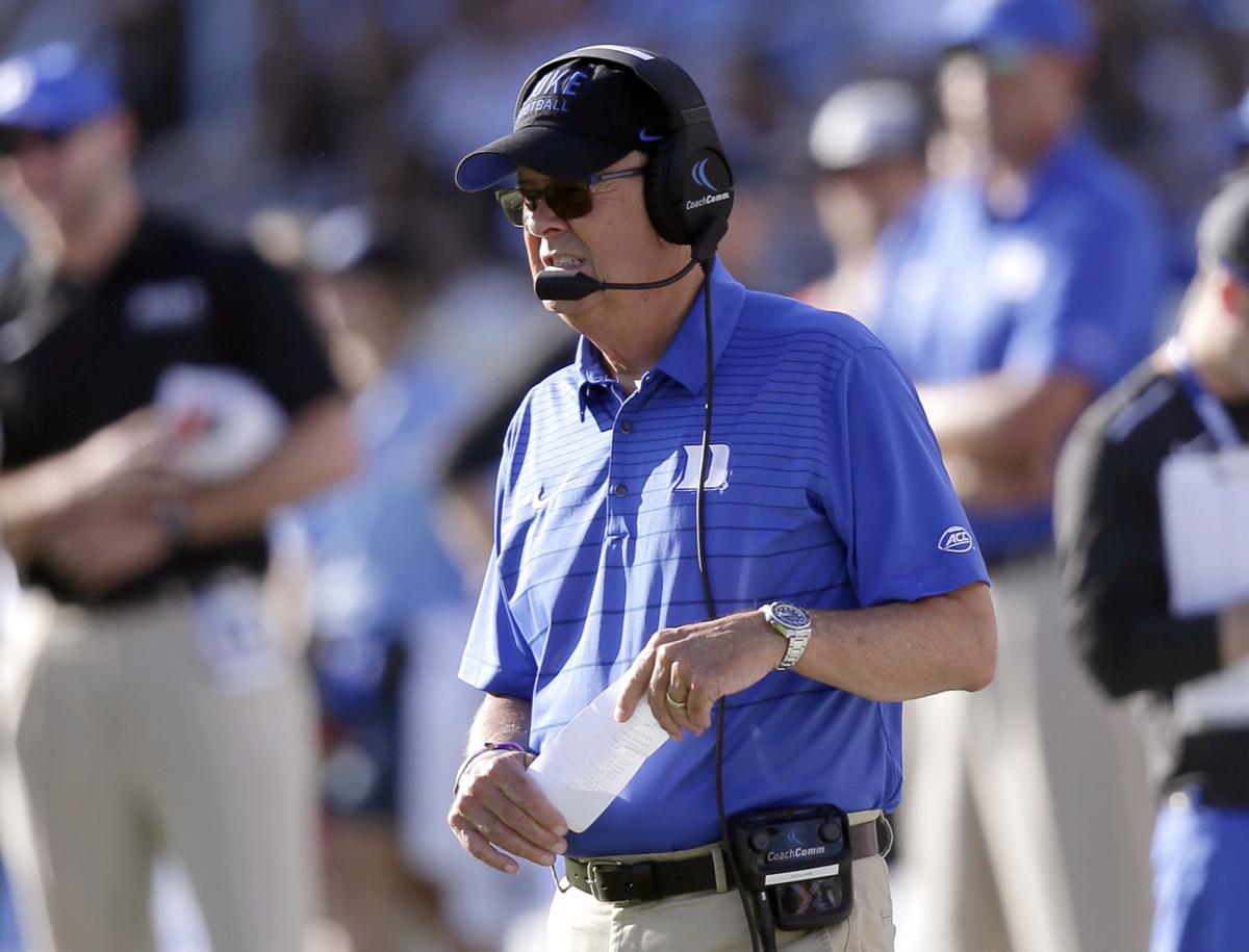 Duke football coach Cutcliffe well aware of Virginia QB Benkert