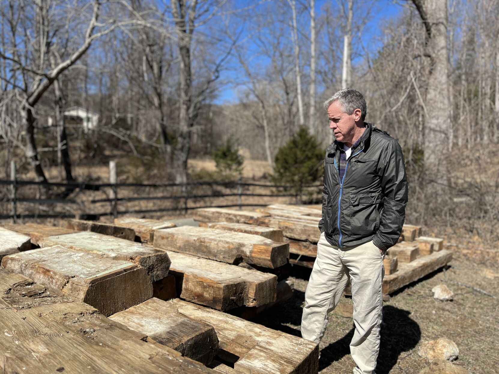 Logs from demolished Poage Farm house will find new purpose