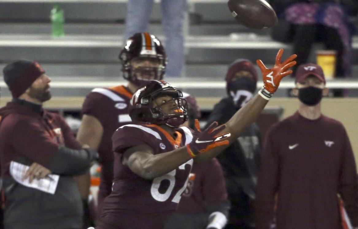 Virginia Tech tight end James Mitchell returning for 2021 season