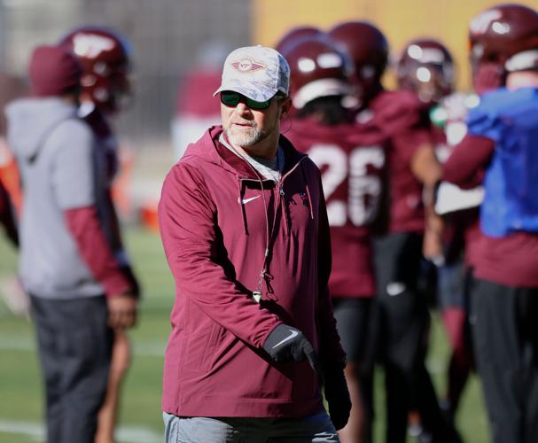 Hokies' Gilliam leading while carrying lunch pail