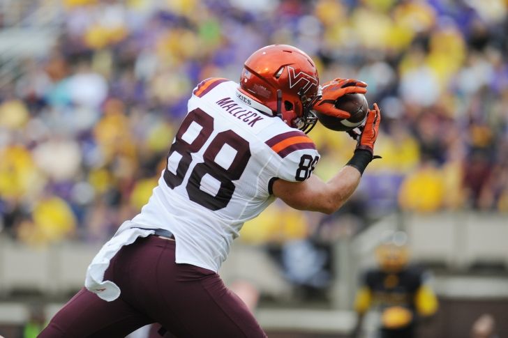 Workout day for Hokies tight end Ryan Malleck at the NFL combine