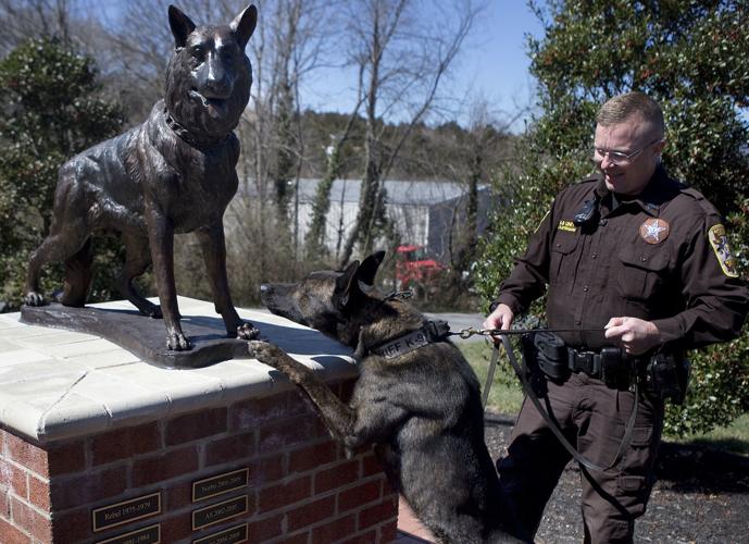 Botetourt sheriff's office honors past K-9 officers with memorial