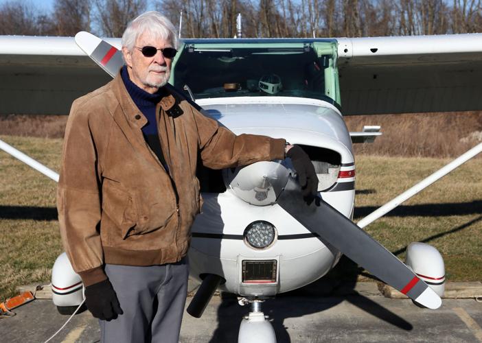 CASEY: At the ripe young age of 90, Cecil McBride's still flying
