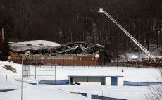 Gym roof collapses at Blacksburg High School