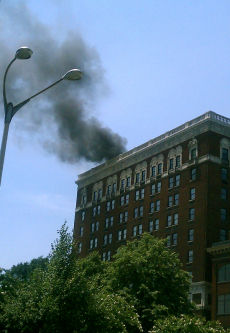 Patrick Henry building fire blamed on 'spontaneous combustion'