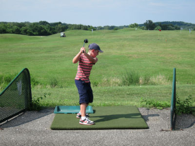 Photo: Ryan Steger of Blue Ridge at Drive, Chip & Putt contest