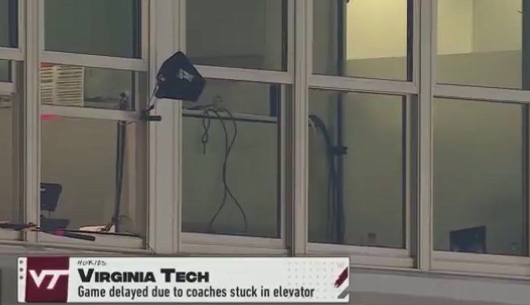 Virginia Tech-ODU second half delayed while Hokies coaches stuck in ...