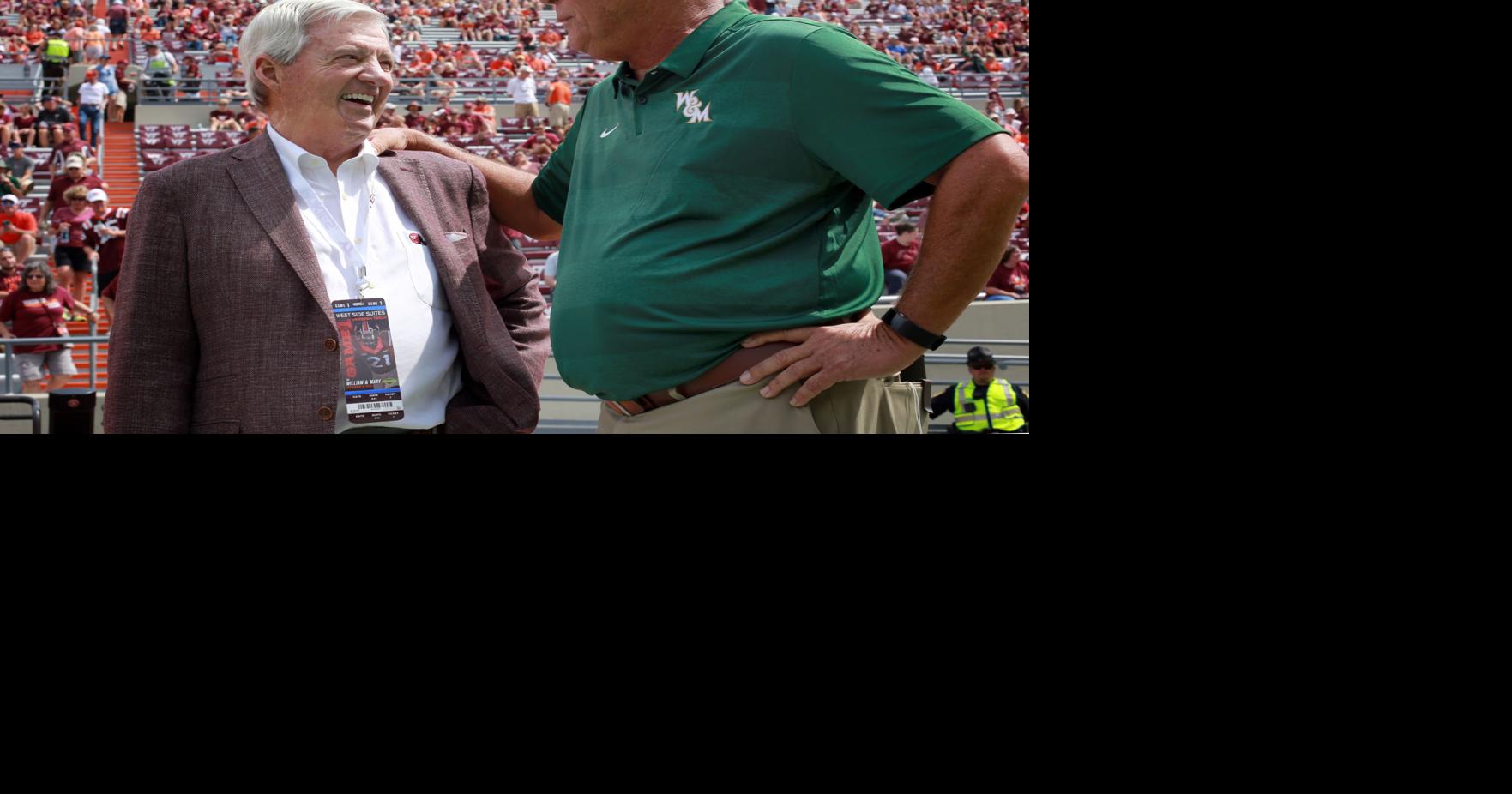 Frank Beamer reunites with old pal Jimmye Laycock at William and Mary ...
