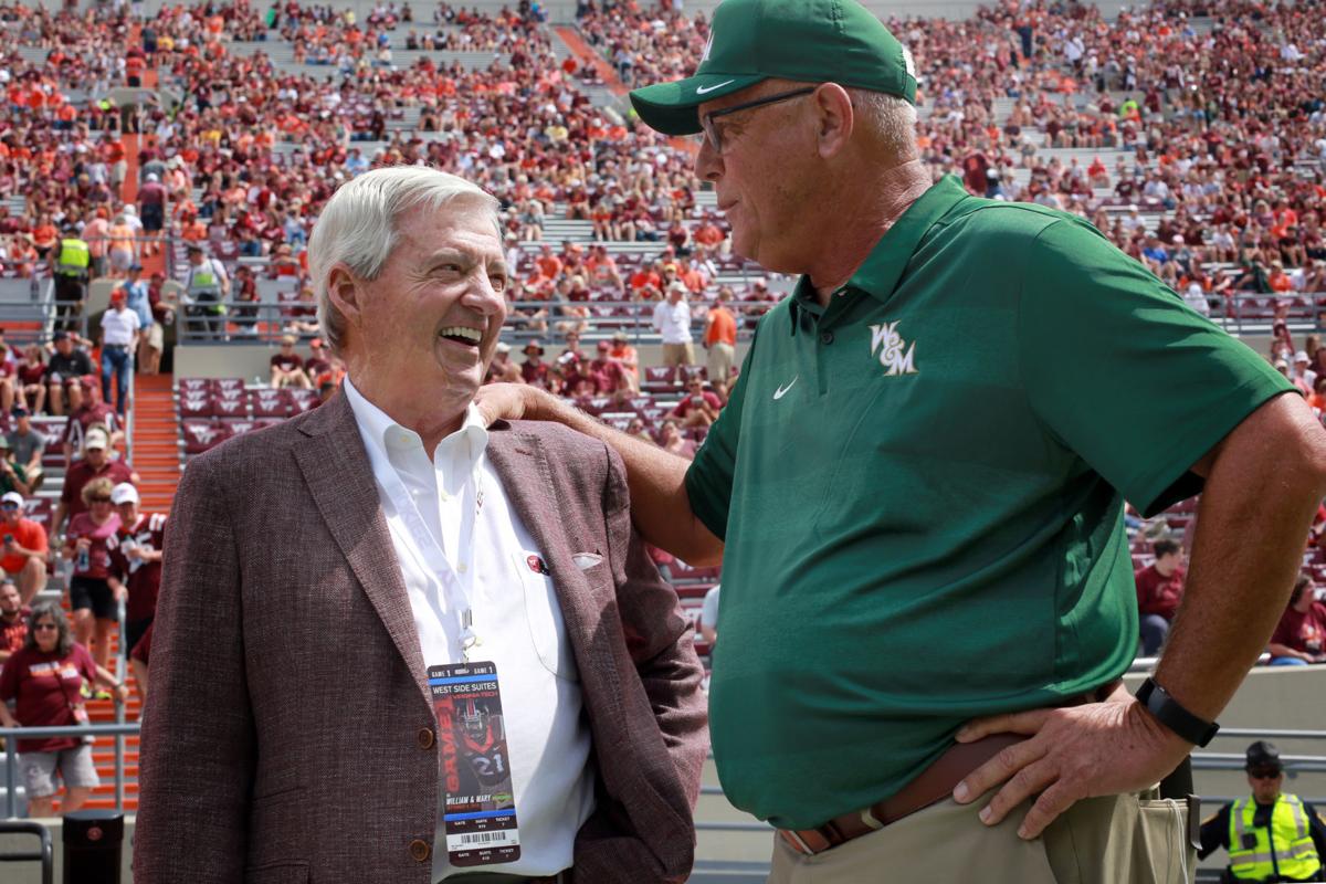 Frank Beamer reunites with old pal Jimmye Laycock at William and Mary ...