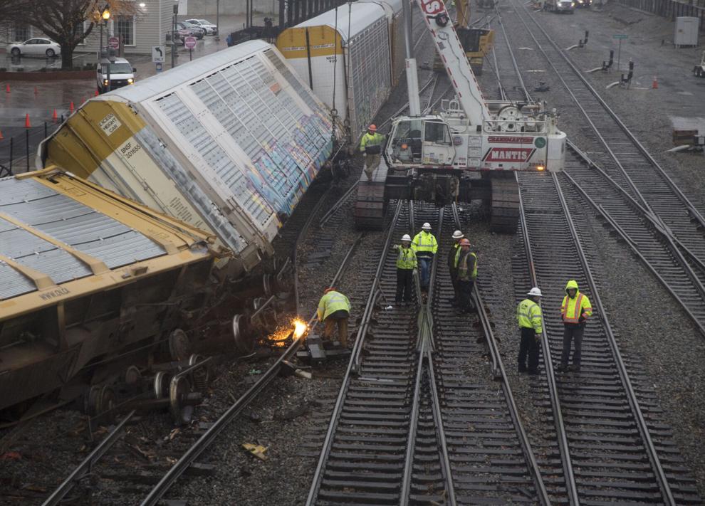 Train service restored after Wednesday derailment in downtown Roanoke