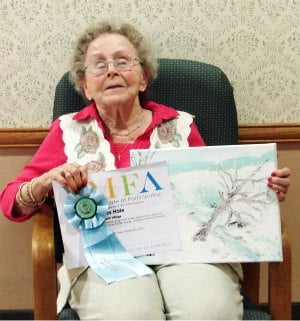 Frances Hale receives honorable mention for artwork in VANHA senior exhibit