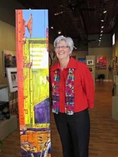 Nancy Stark shows love for trains and watercolor