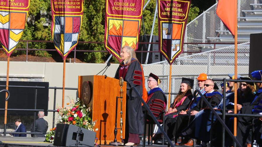 Spanberger delivers Virginia Tech commencement address