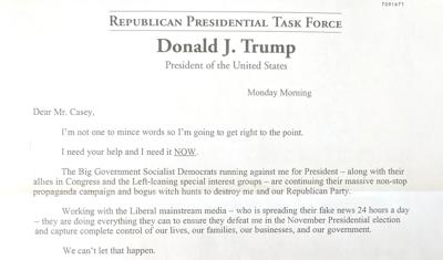 CASEY: Amid pandemic, Trump fundraising hype carries on