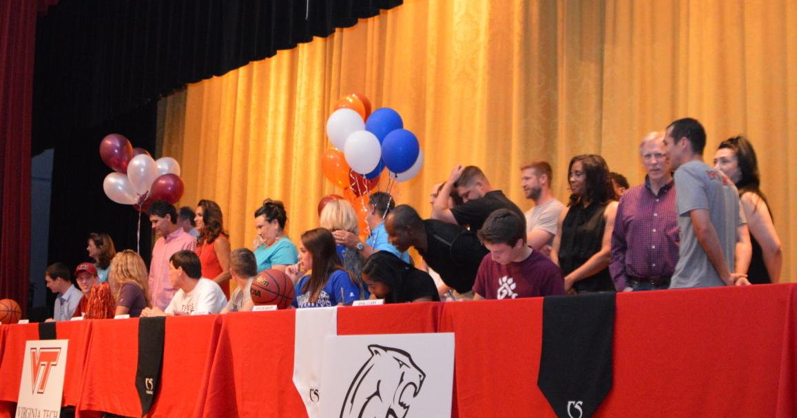 8 Cave Spring Knights sign letters of intent to play college athletics