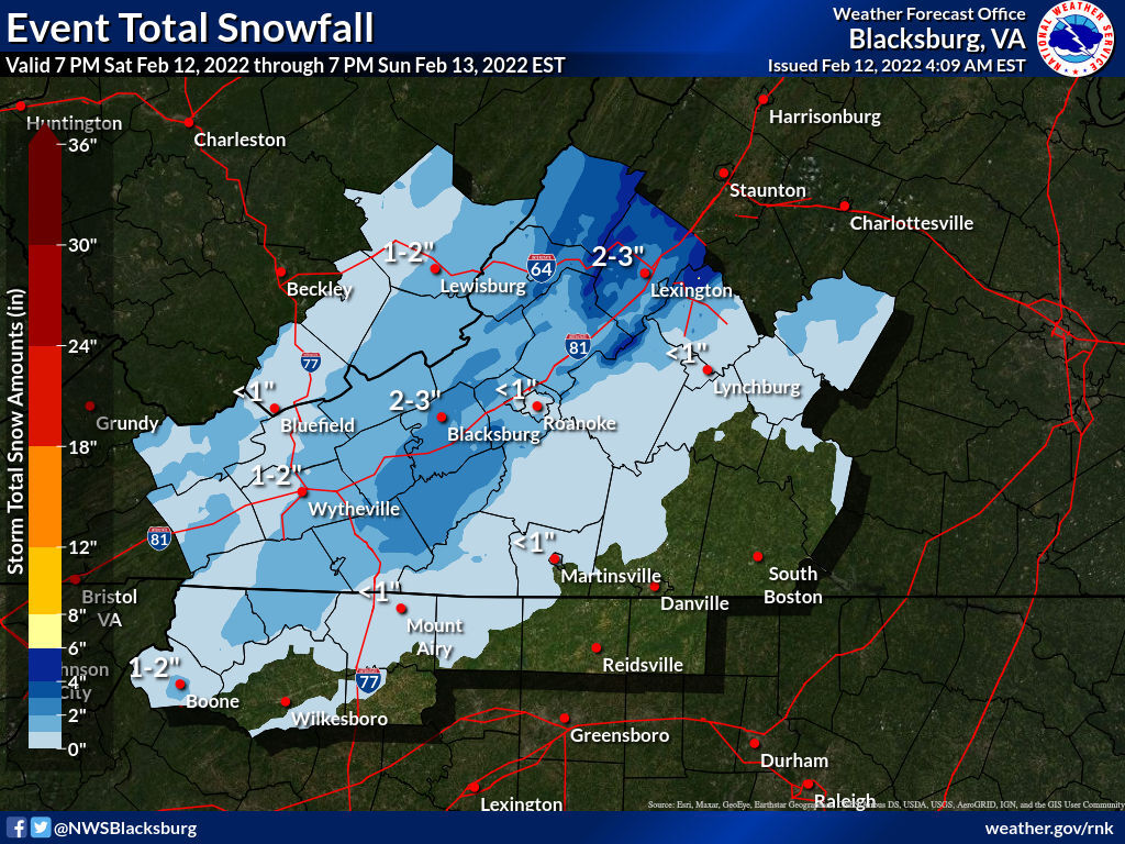 Early Sunday snowfall likely to produce variable, mostly light amounts ...