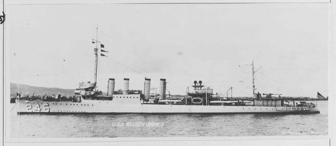 Sinking of the Reuben James preceded U.S. entry into WWII